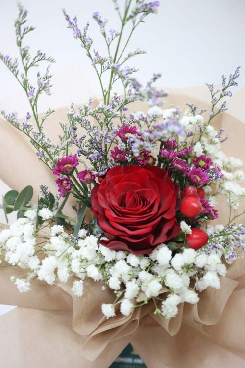 Single Stalk Rose | Same Day Delivery Singapore | Flowers and Kisses