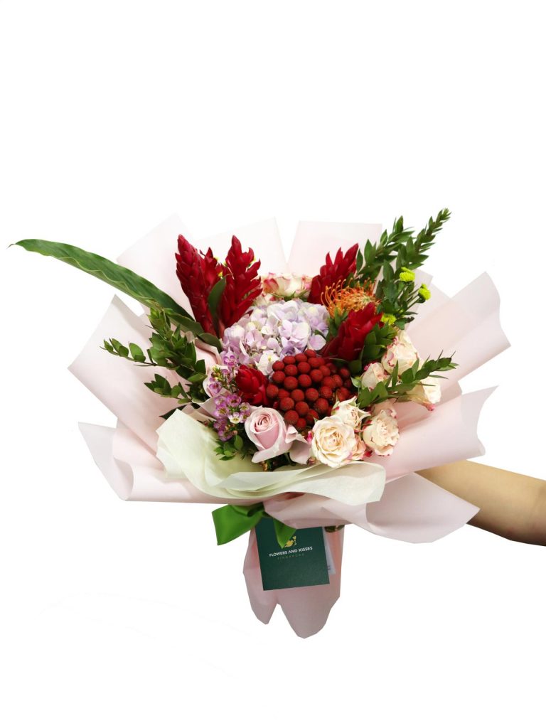 Customise Flower Bouquet Singapore - Flowers and Kisses