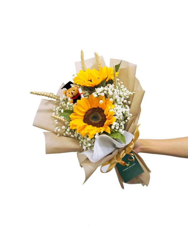 Graduation Sunflower Field | Flowers and Kisses