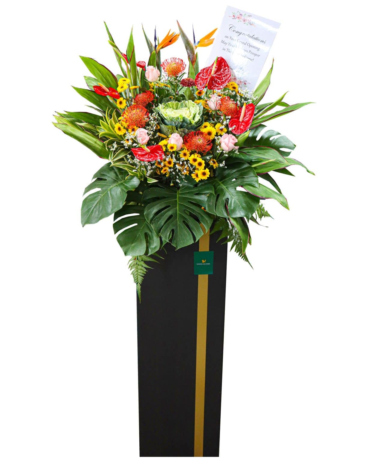 Uniquely Made Opening Flower Stand (Customise) | Flowers and Kisses