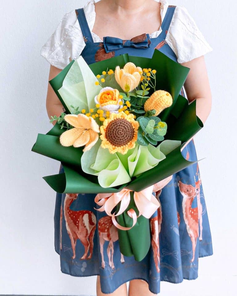 Crochet Flower Bouquets Online Singapore | Flowers & Kisses