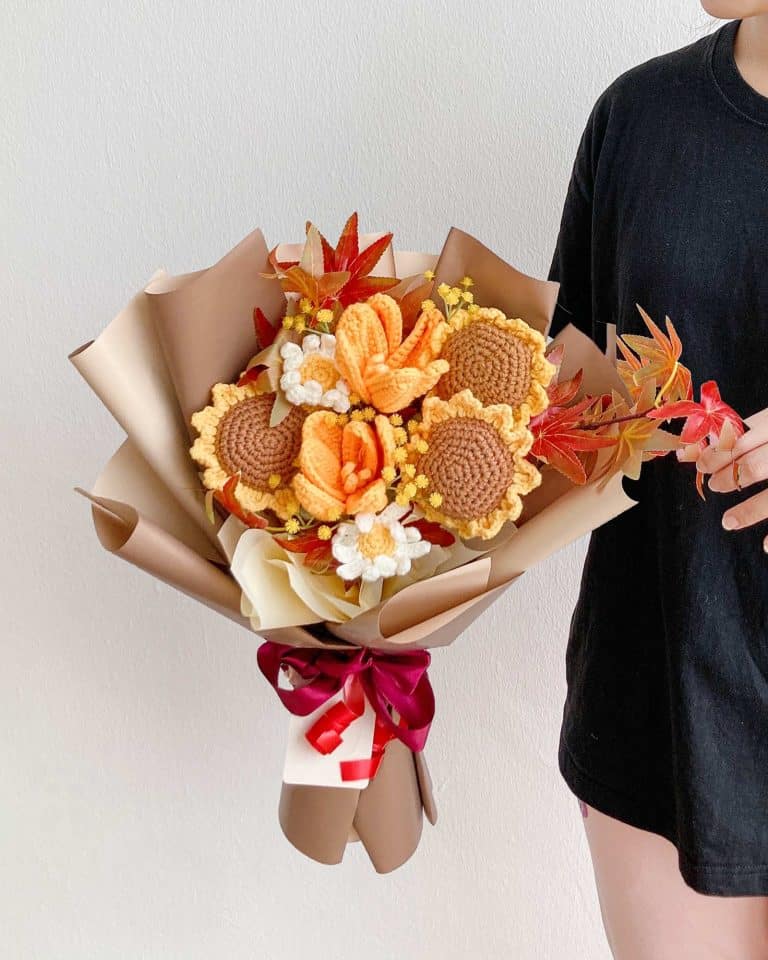 Crochet Flower Bouquets Online Singapore | Flowers & Kisses